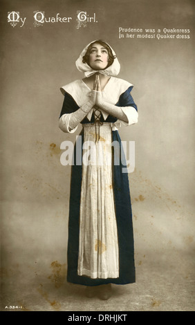 A Quaker Girl Stock Photo - Alamy