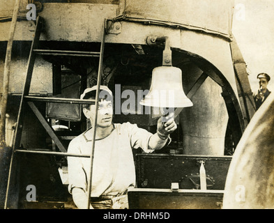 WW1 - Second Battle of Dover Strait - HMS Broke rams Germans Stock ...