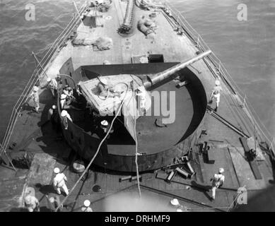 British monitor HMS Severn, WW1 Stock Photo - Alamy
