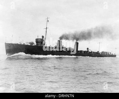 British torpedo boat destroyers at sea, WW1 Stock Photo - Alamy