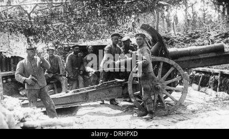 German 15cm Model 13 heavy howitzer, WW1 Stock Photo - Alamy