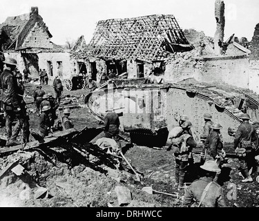 World War One ruins- village destroyed by French 1000 kg mine Stock ...