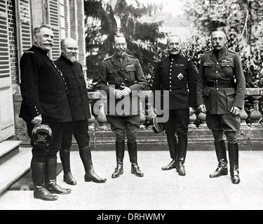 World War I. General Joffre visiting the front (1916 Stock Photo - Alamy