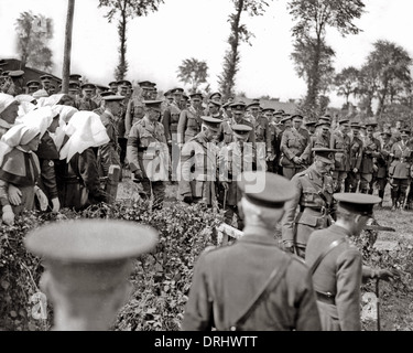 King George V visiting France, WW1 Stock Photo - Alamy