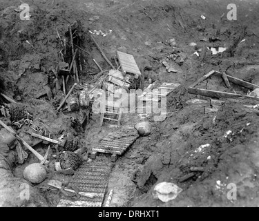 The remains of a World War One trench close to the the Fort Stock Photo ...