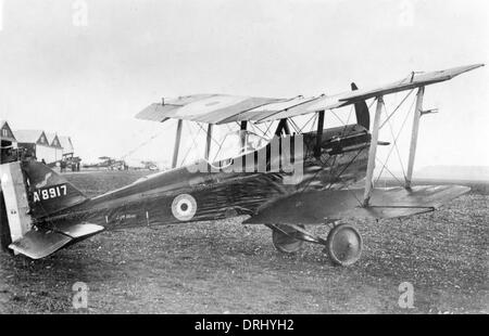British BE2 biplane on an airfield, WW1 Stock Photo - Alamy