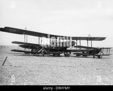 AFC Handley Page biplane at Haifa, Palestine, WW1 Stock Photo - Alamy
