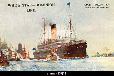 RMS Megantic - White Star Line Stock Photo - Alamy