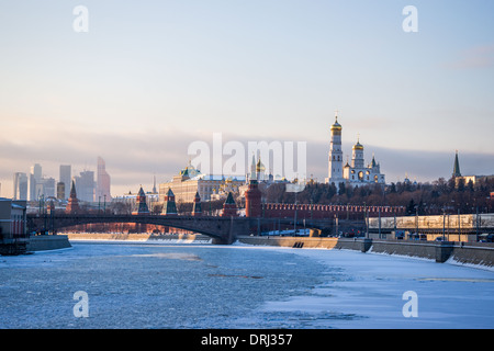 View of winter Moscow, Russia Stock Photo - Alamy
