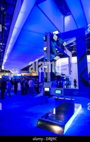 The Intel booth at the CES show held in Las Vegas Stock Photo - Alamy