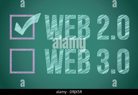web selection on a blackboard illustration design graphic Stock Photo ...