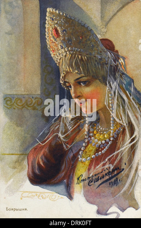 A High Ranking Boyar Woman Stock Photo - Alamy