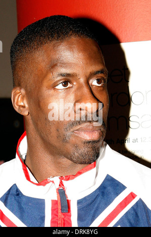 Controversial British sprinter Dwain Chambers at the launch of his book ...