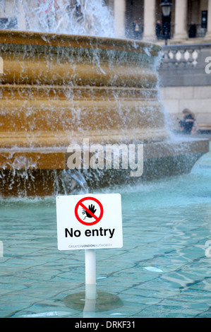 Health and Safety sign, water, fountain Stock Photo - Alamy