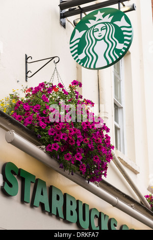 This is the signage on a Starbucks Coffee shop in Pittsburgh on Monday ...