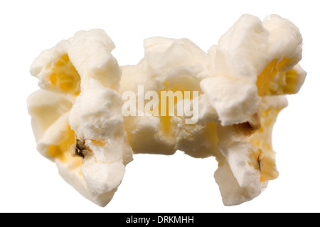 Corn, single and popcorn macro in studio for nutrition or carbs, diet ...