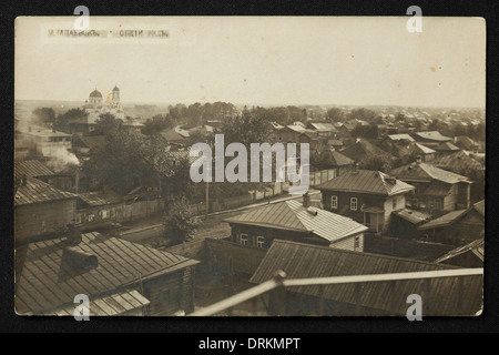 View of the town of Alapayevsk in the Ural Mountains, Russian Empire ...