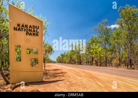 Kakadu National Park Entrance Sign Arnhem Highway, Northern Territory, Australia Stock Photo - Alamy