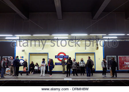 aldgate east london underground station england united kingdom uk Stock ...