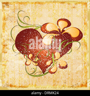 Scrap booking Valentines day heart love element background. EPS10 ...
