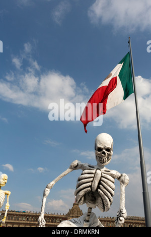Group of skeletons that were part of a sculptural installation tribute ...
