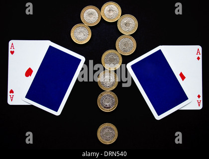 Playing cards in shape of question mark Stock Photo - Alamy