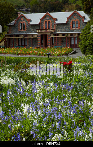 Historic Isel House and Spring Flowers Stoke Nelson South Island New ...
