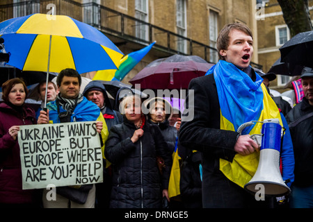 Ukrainian Euromaidan Protest on Whitehall in London Stock Photo - Alamy