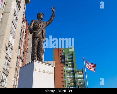 Statue of Bill Clinton in Pristina, the capital of the Republic of ...