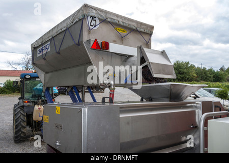Grape destemming machine, Chateau de la Selve, Grospierres, Ardeche ...