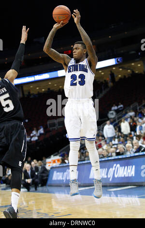 Seton Hall guard/forward Fuquan Edwin (23) celebrates during the second ...