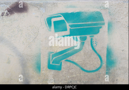 CCTV Surveillance camera - Graffiti street art in Bucharest, Romania ...