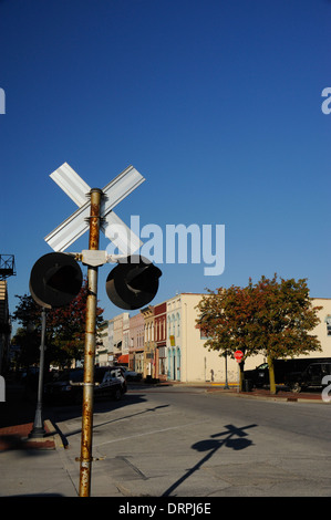 Downtown main street of historic Edinburgh, Indiana Stock Photo - Alamy