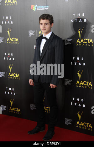 Australian actor Callan McAuliffe arrives at the GQ Men of the Year ...