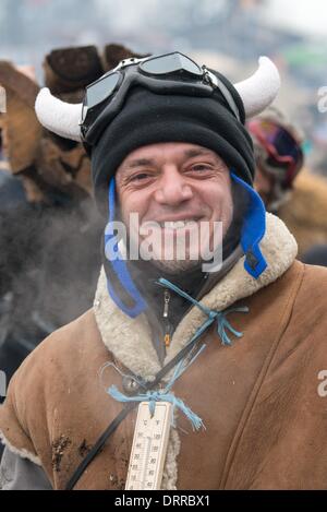 Thurmansbang, Germany. 31st Jan, 2014. Participants drive their ...