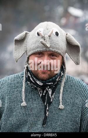 Thurmansbang, Germany. 31st Jan, 2014. Participants drive their ...