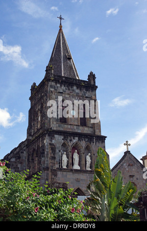 Church Our Lady of Fair Haven, Roseau, Dominica, Caribbean Stock Photo ...