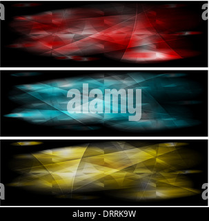Set of colourful banners Stock Photo - Alamy