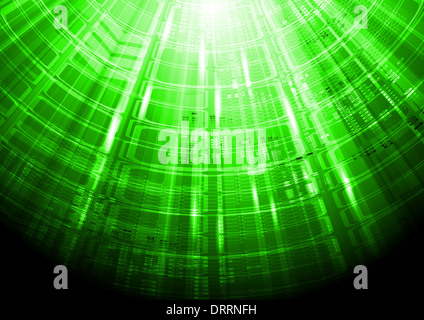 Green hi-tech background Stock Photo - Alamy