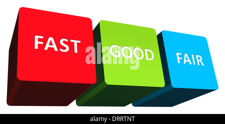 Fast - Good - Fair Stock Photo - Alamy