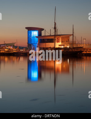 Brixham Harbour and Fishmarket Stock Photo - Alamy