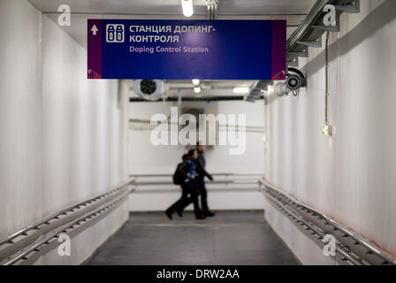 A sign reading 'Doping Control Station' is pictured at the national ...