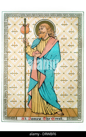 St James the Apostle (St James the Great) Patron saint of Spain. Horse ...
