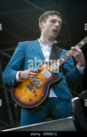 The Swedish hardcore punk band Refused performs a live concert at the ...