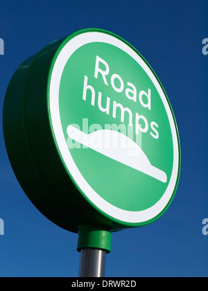 Hump warning sign Stock Photo - Alamy