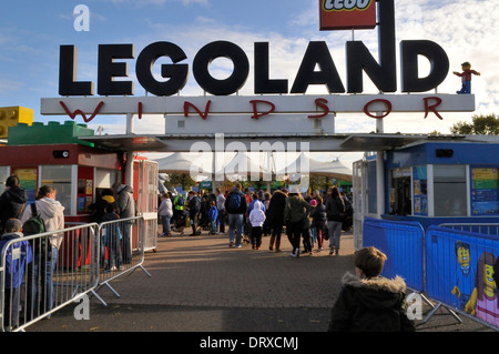 Entrance to Legoland Theme Park Windsor UK Stock Photo - Alamy