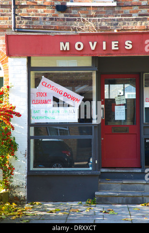 A DVD Rental Shop Closed Down Stock Photo - Alamy