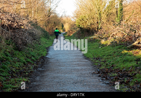 A view of the Marriott's Way long-distance path from the start by St ...