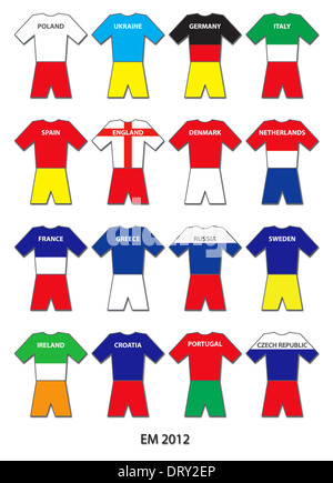 EM 2012 Teams - English Stock Photo - Alamy
