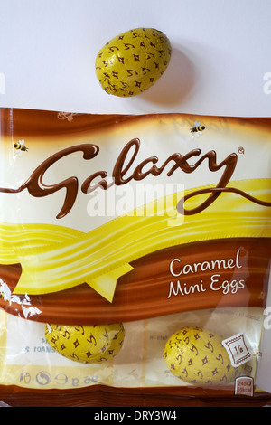 Galaxy mini Chocolate Caramel easter egg Stock Photo - Alamy